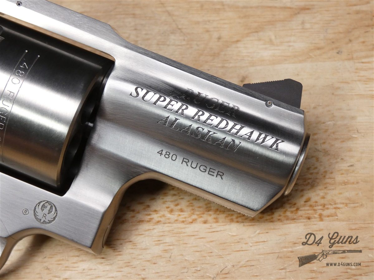 Ruger Super Redhawk Alaskan - .480 Ruger - Stainless - MFG 2020 - C ...