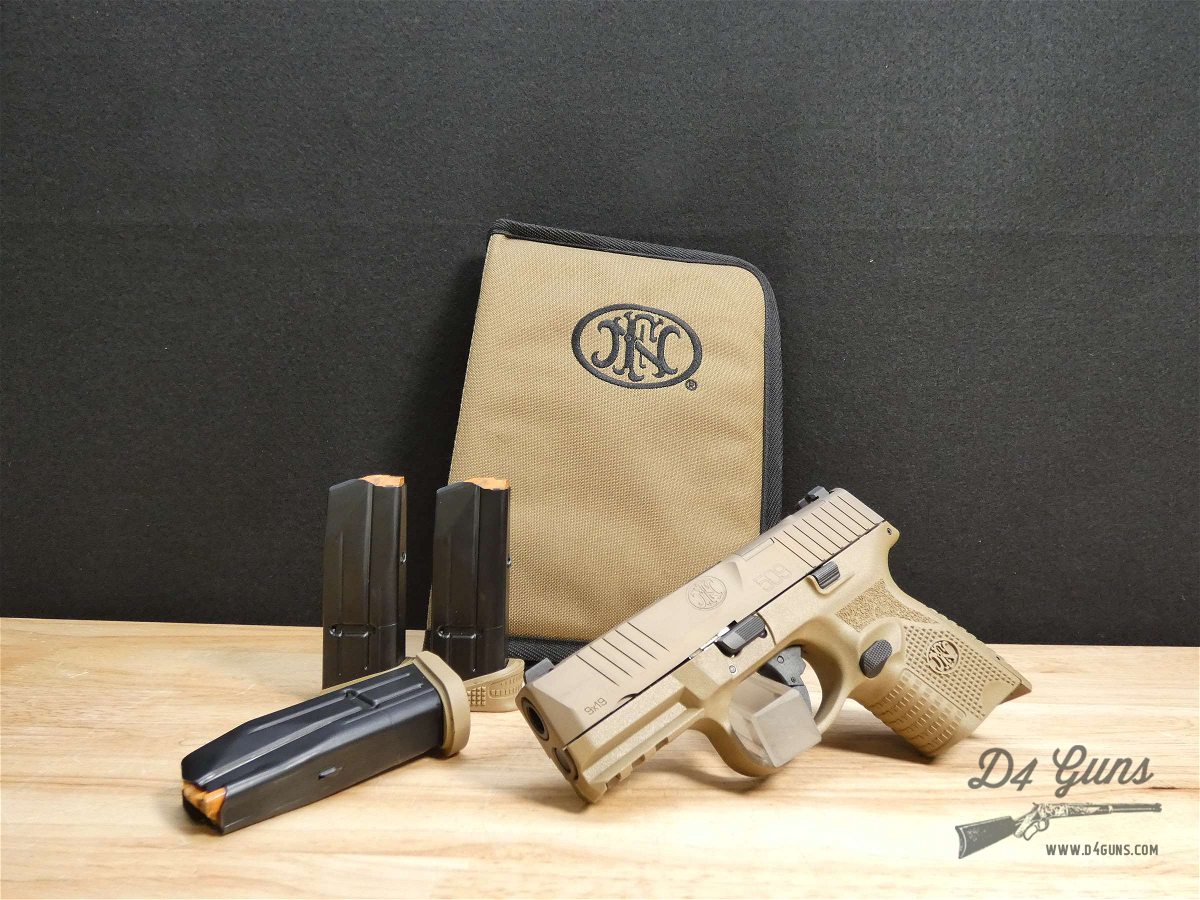 FN 509 - 9mm - w/Soft Case w 3 mags! -FDE - CCW - EDC - 9 - Semi Auto ...