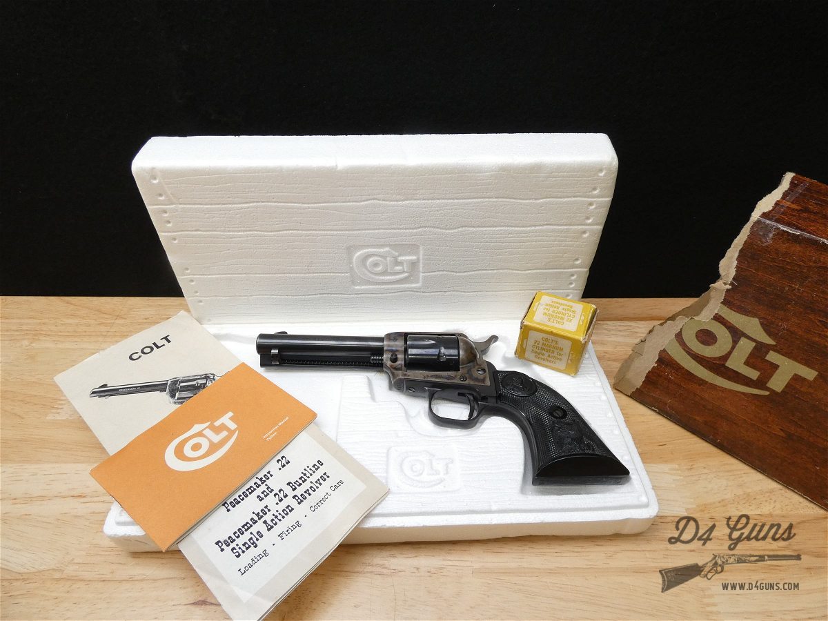 Colt - Peacemaker - .22 LR & .22 Mag- Duel Cylinder -Mfg. 1975 ...