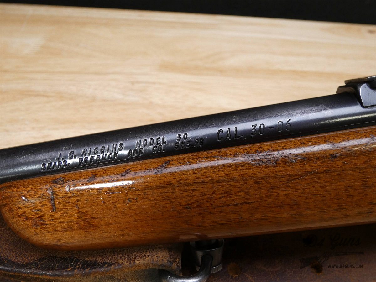 J.C. Higgins Model 50 - 30-06 - JC - Sears Roebuck - W/4X Scope ...