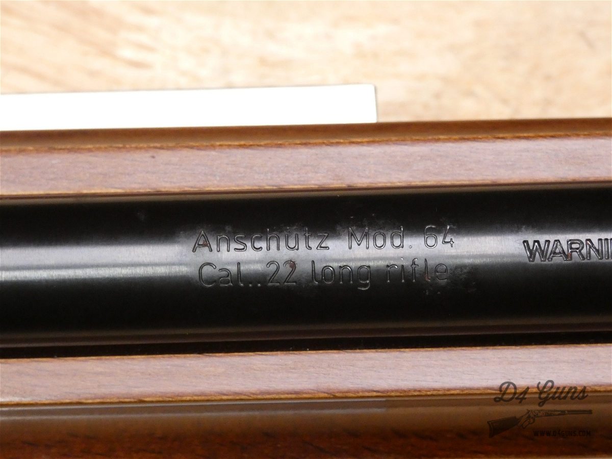 Anschutz Model 64 Match - .22 LR - MFG 2008 Germany - Bench Rifle ...