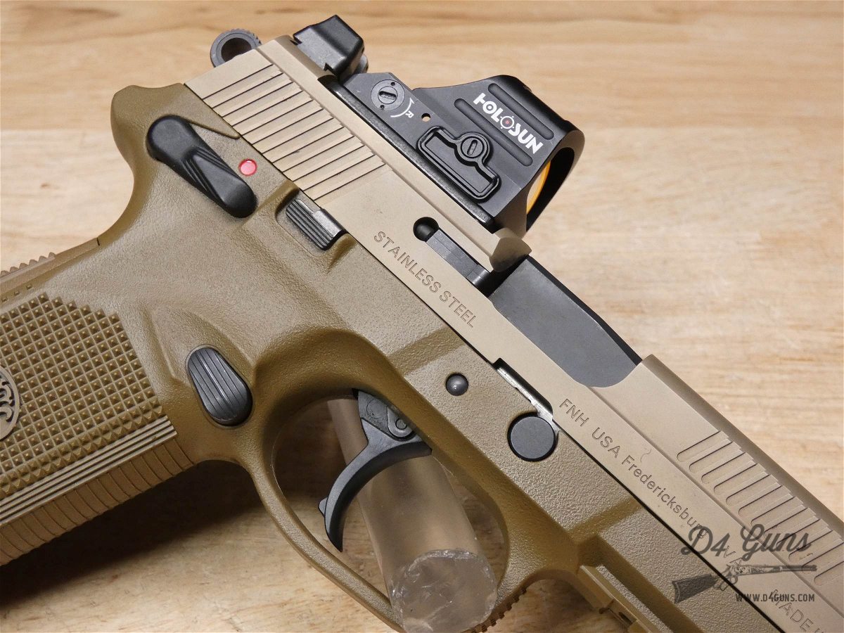 FN FNX-45 Tactical FDE - .45 ACP - Many Extras & Holosun Red Dot - FNX ...