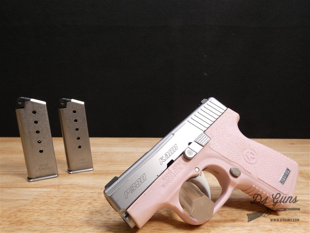 Kahr P380 - .380 ACP - w/ Two Mags - 380 - Stainless - Pink Two Tone ...