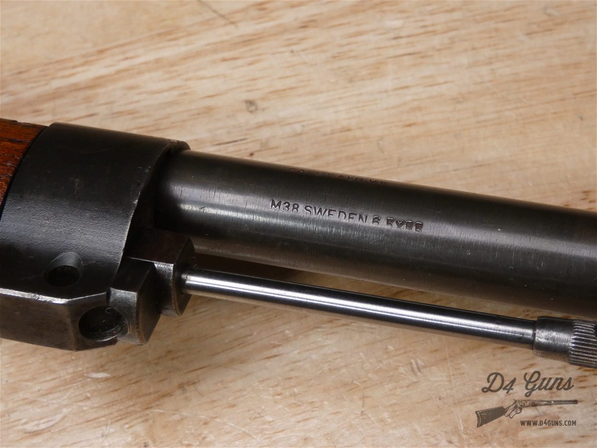 Carl Gustafs M38 Swedish Mauser - 6.5x55mm Swede - MFG 1916 - C - Bolt ...