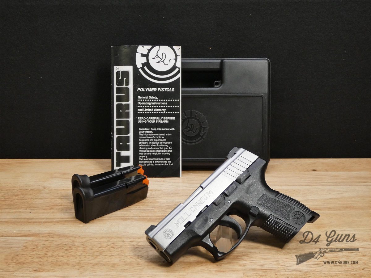 Taurus PT 140 Pro - .40 S&W - OG Case & 2 Mags! - Millenium - SS - Bi ...