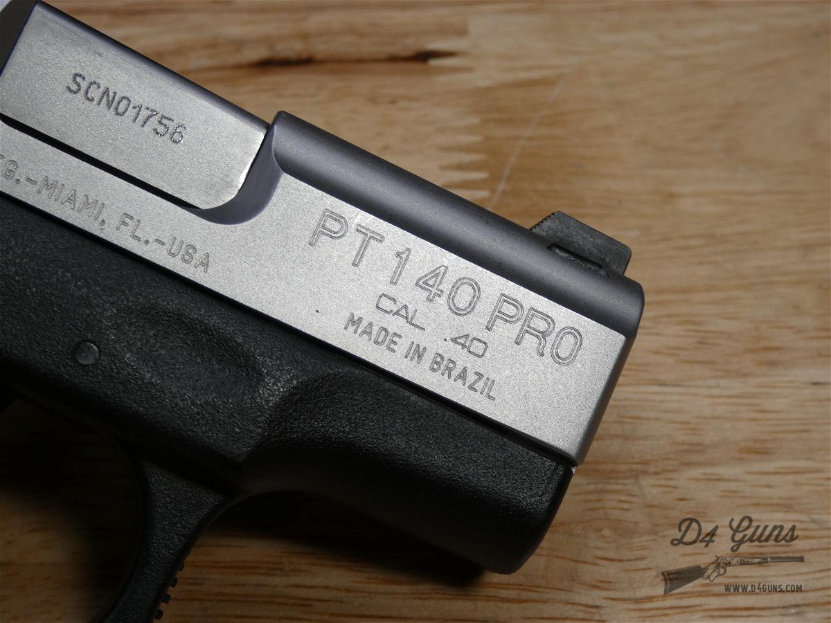 Taurus PT 140 Pro - .40 S&W - OG Case & 2 Mags! - Millenium - SS - Bi ...