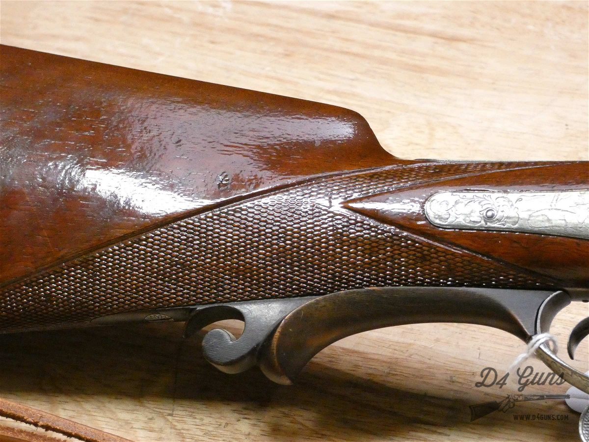 Engraved Underlever SXS 16GA Shotgun Monte Carlo Percussion Double Trigger! - Side By Side ...