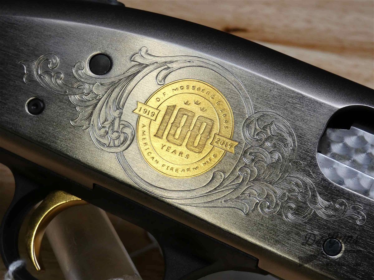 Mossberg 500 Centennial - 12ga - 1 of 750 - Gold - Engraved - 3in ...