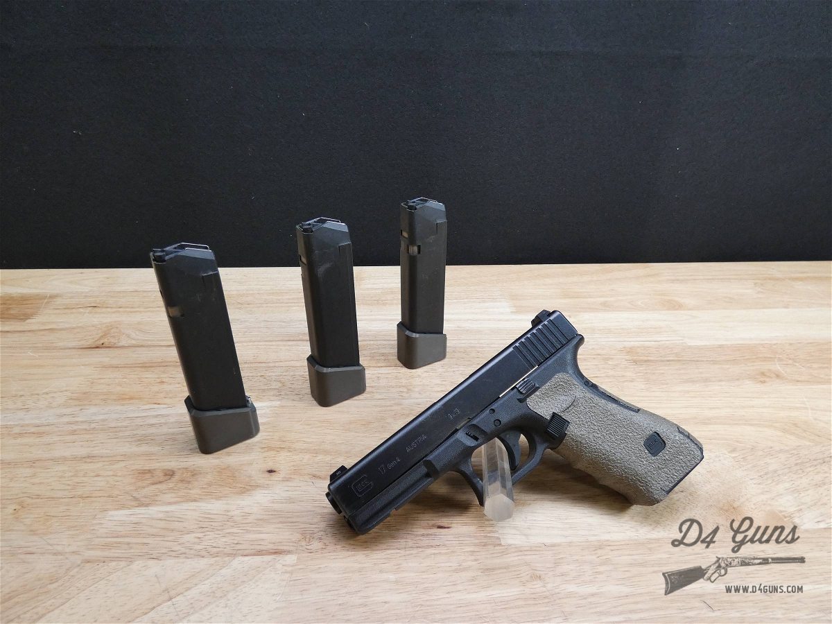 Glock 17 Gen 4 - 9mm - G17 - Custom Barrel & Talon Grips - Taran ...