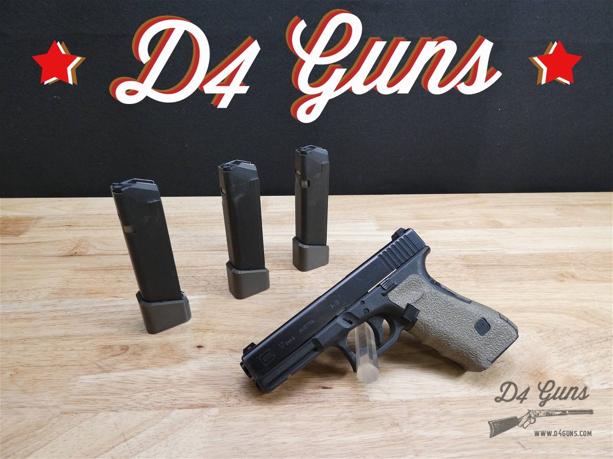 Glock 17 Gen 4 - 9mm - G17 - Custom Barrel & Talon Grips - Taran ...