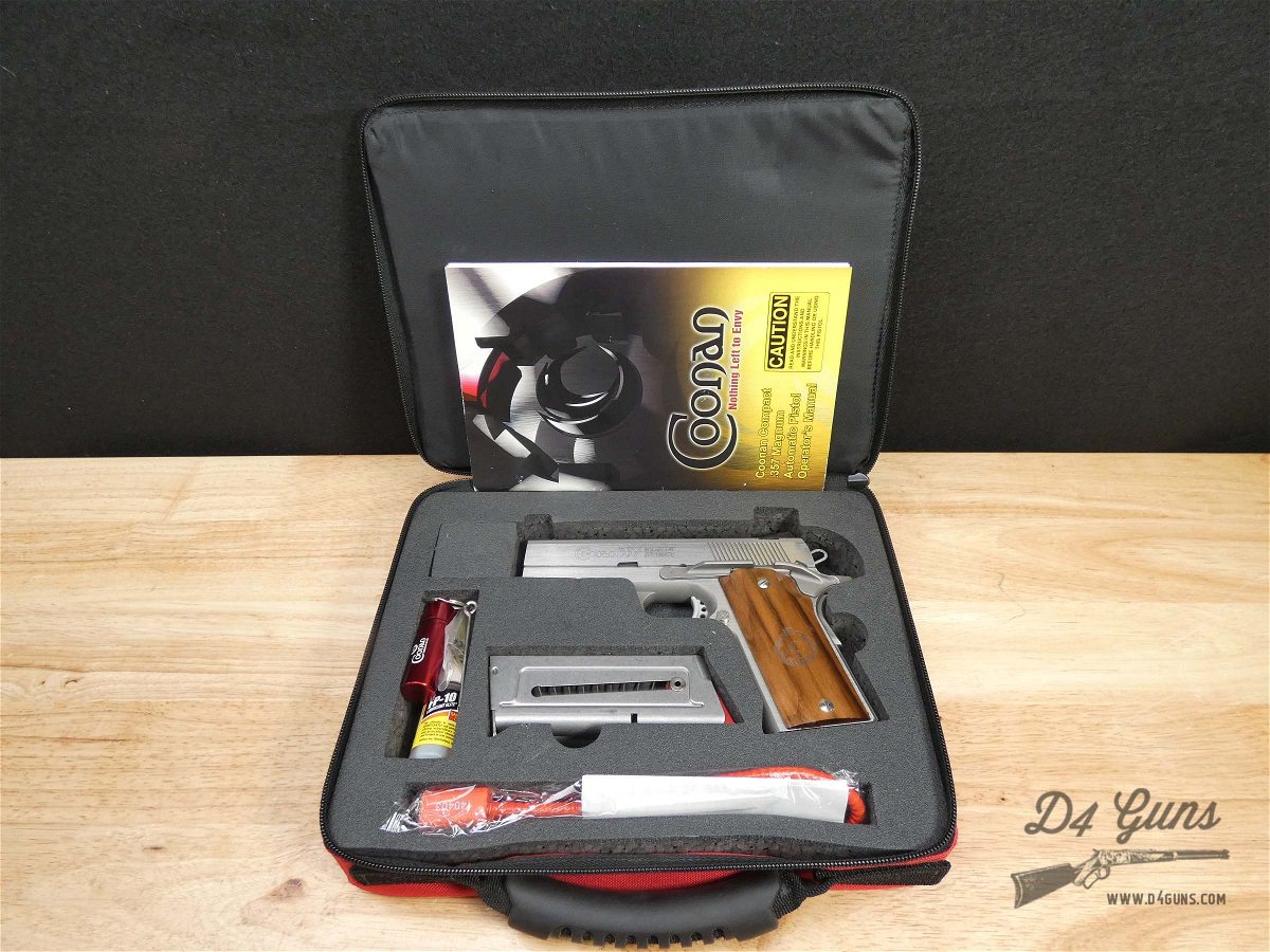 Coonan 357 Compact - .357 Mag - 1911 - Stainless - w/ Case & Extras ...