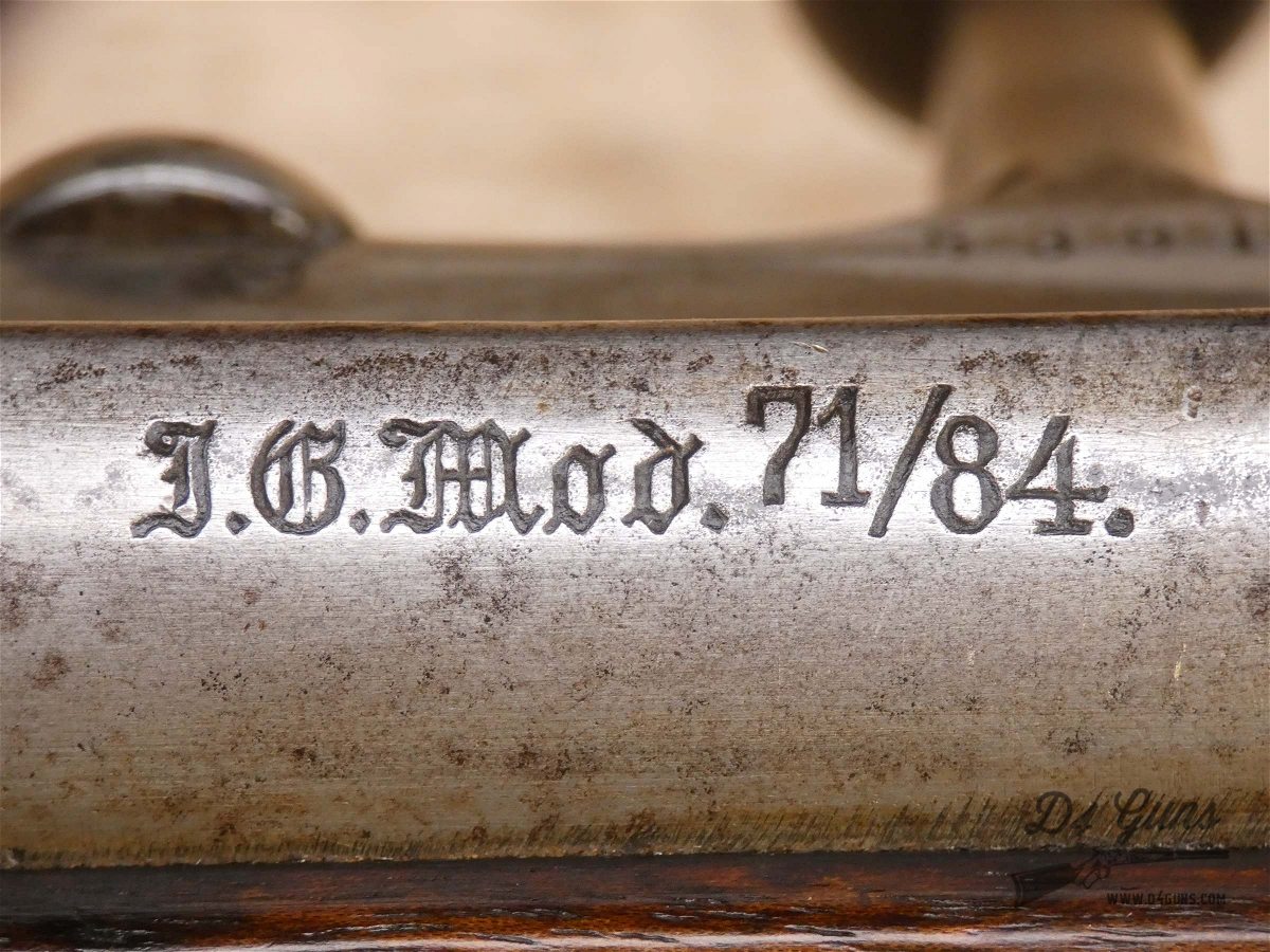 Amberg Mauser Model 71/84 - M1871/84 - 11x60R -MFG 1887- I.G. Mod.71/84 ...