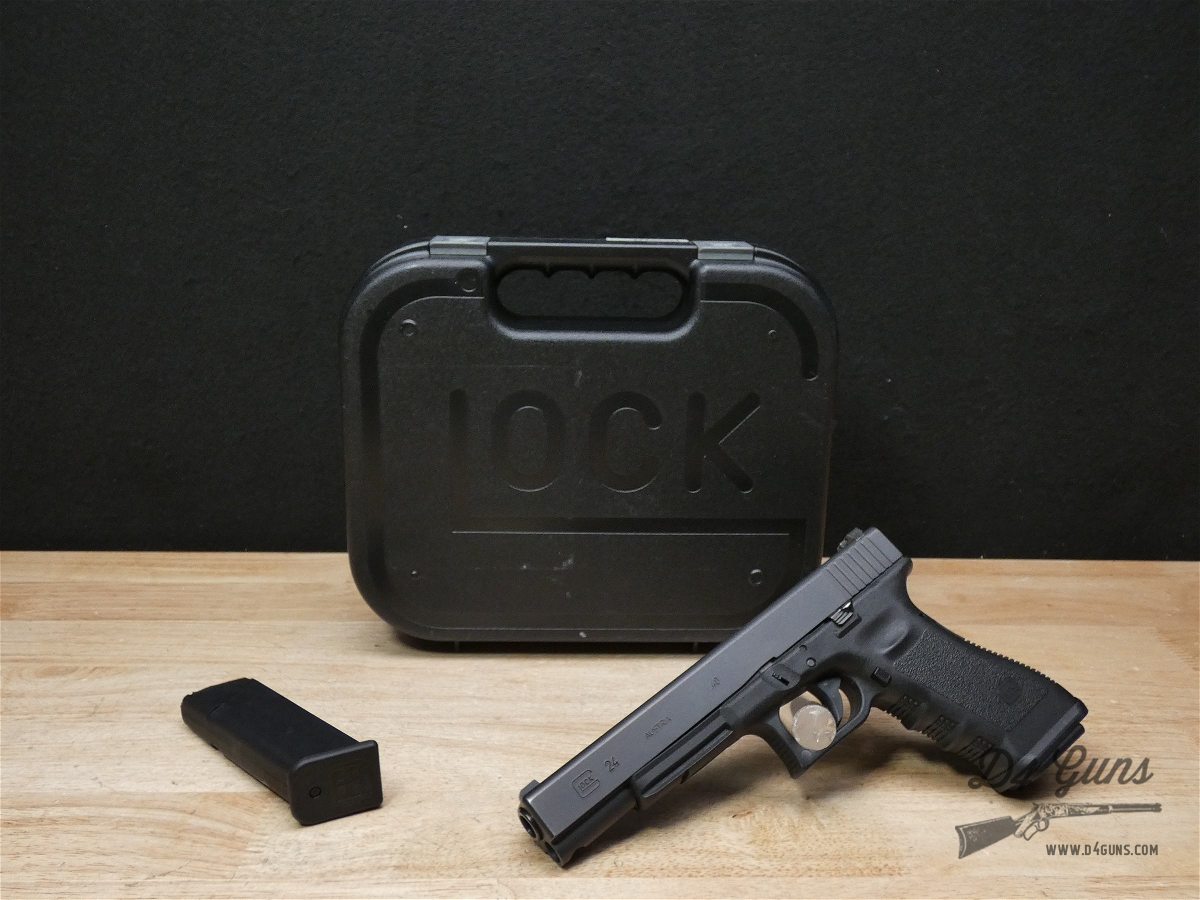 Glock 24 Gen 3 - .40 S&W - G24 Gen3 - XLNT w/ Case & Mags - Trijicon ...