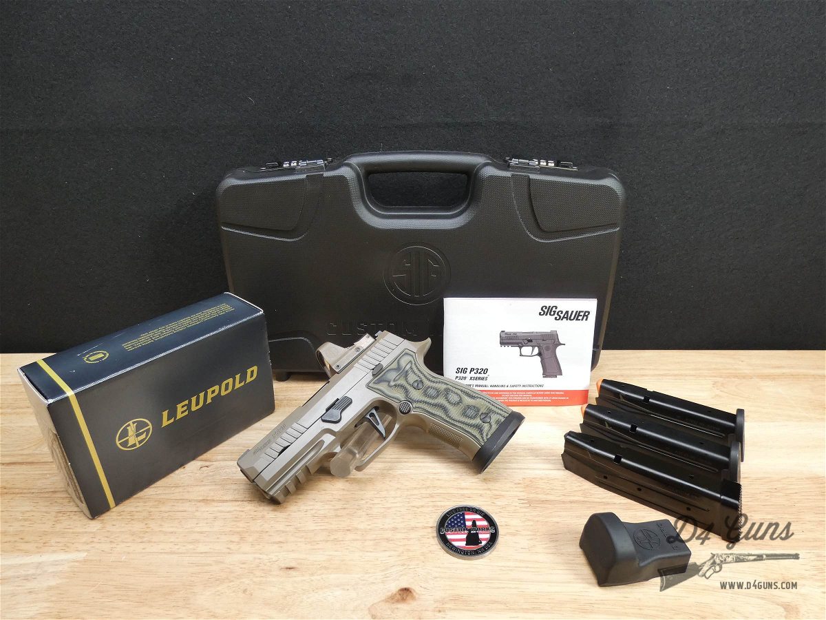 Sig Sauer P320 AXG Scorpion Custom Works FDE - 9mm - w/ Delta Point Pro ...