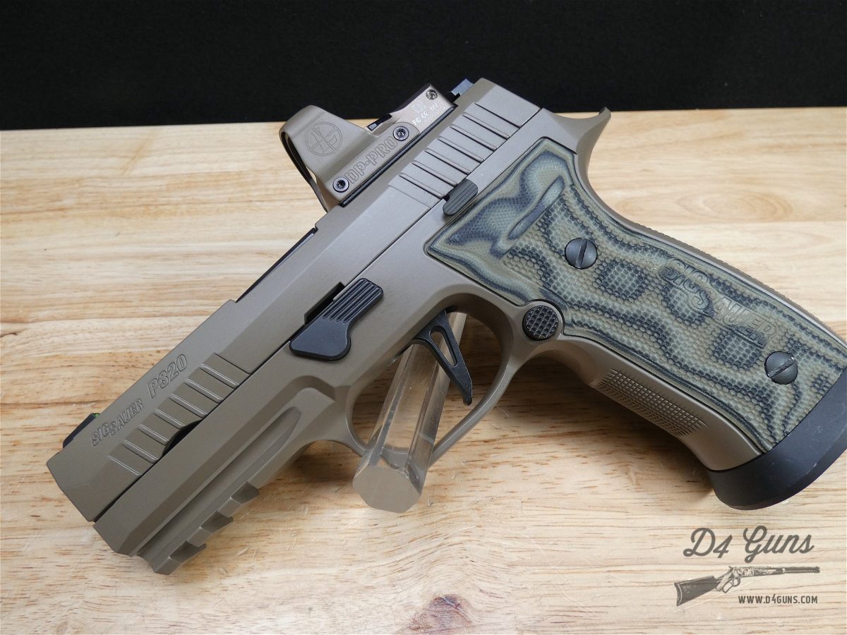 Sig Sauer P320 AXG Scorpion Custom Works FDE - 9mm - w/ Delta Point Pro ...