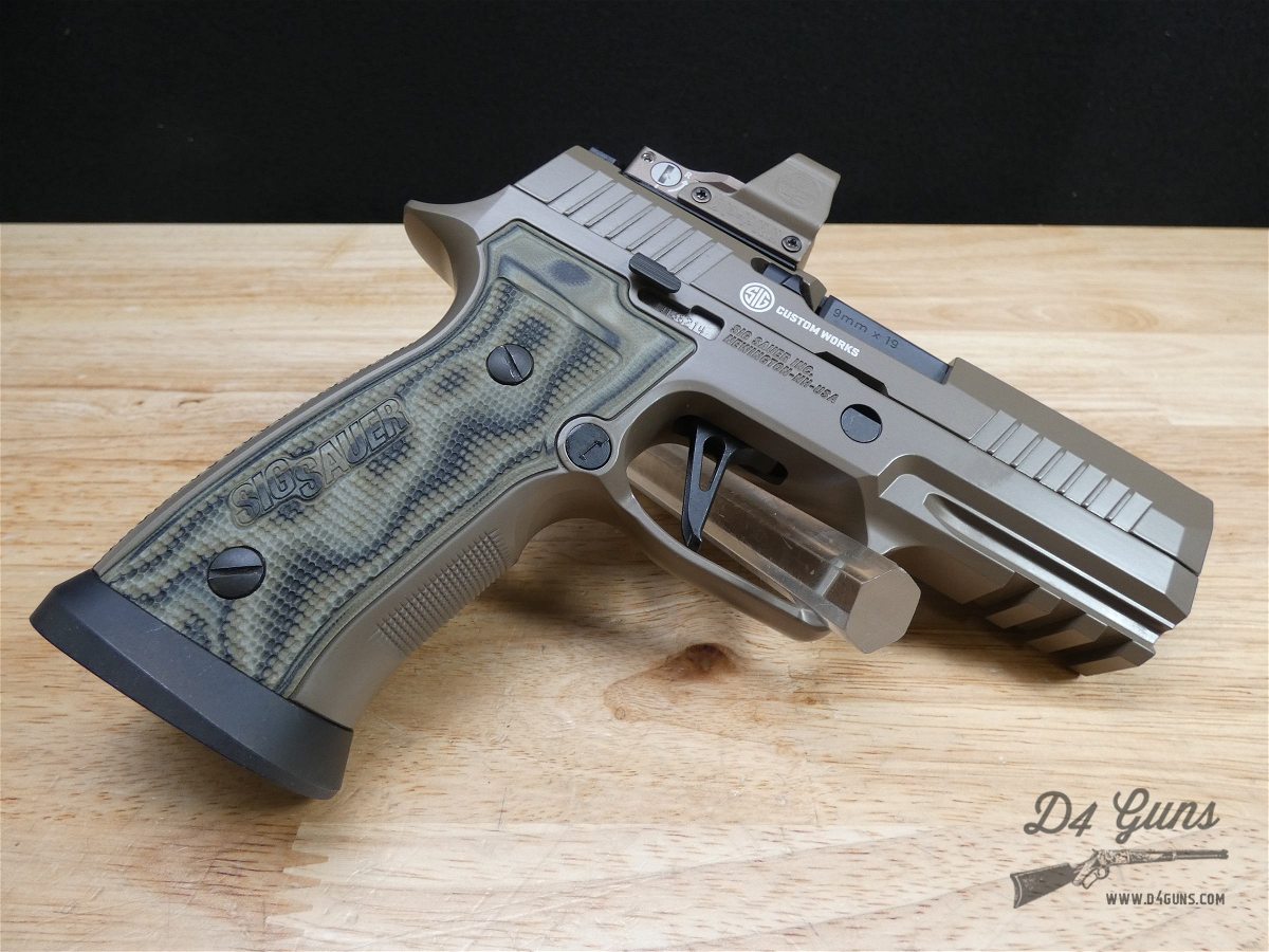 Sig Sauer P320 AXG Scorpion Custom Works FDE - 9mm - w/ Delta Point Pro ...