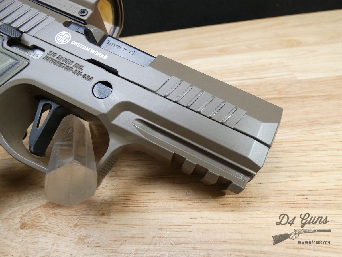 Sig Sauer P320 AXG Scorpion Custom Works FDE - 9mm - w/ Delta Point Pro ...
