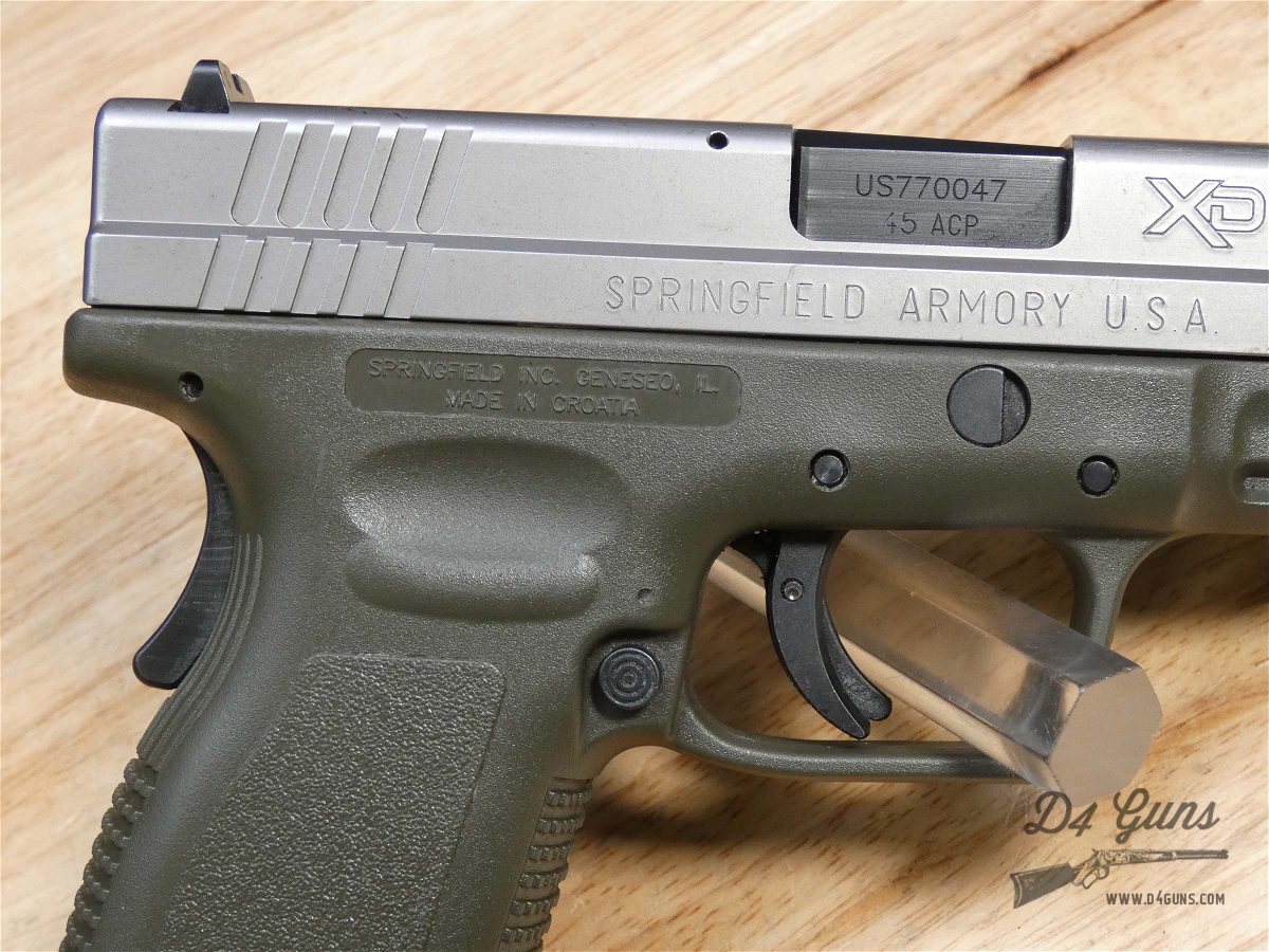 Springfield XD-45 Tactical - .45 ACP - 45 AUTO - 2 Mags + Case - XD45 ...