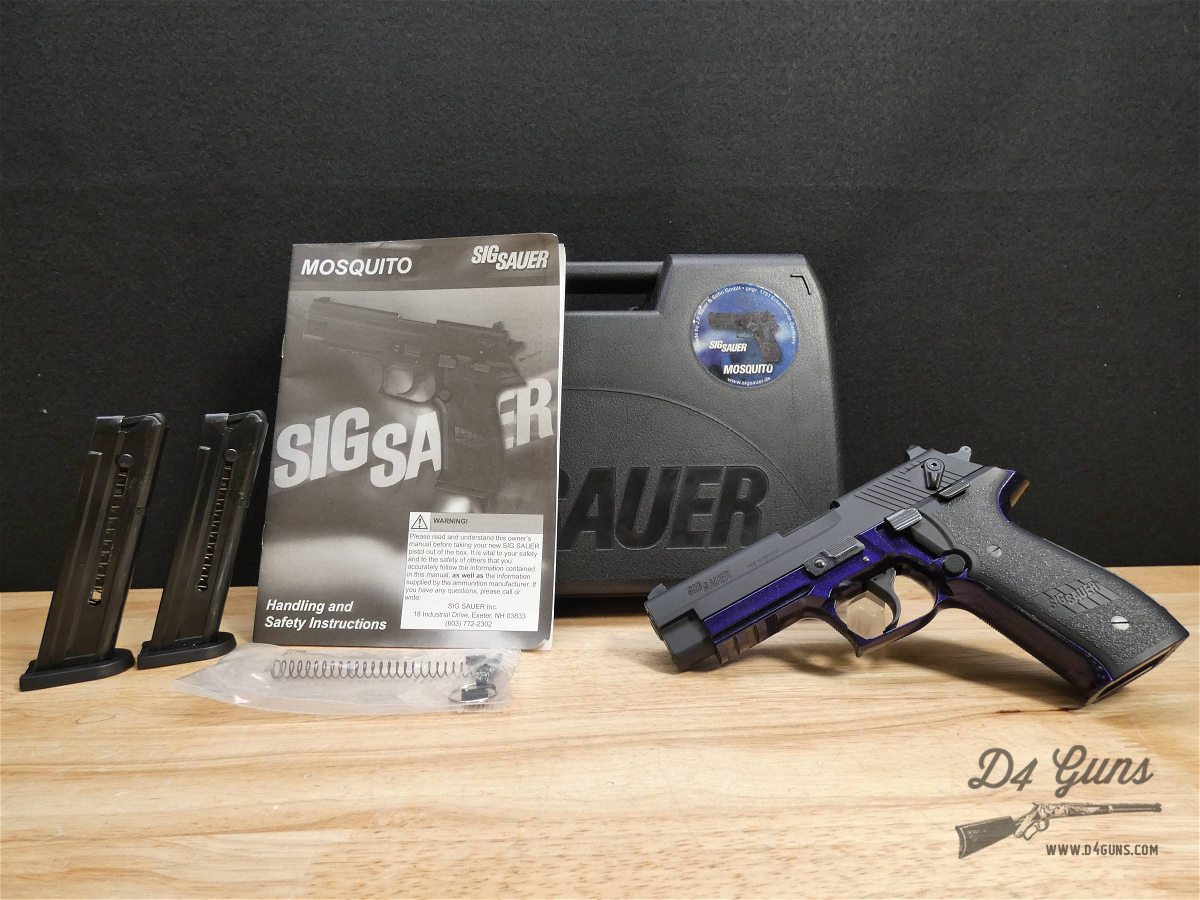 Sig Sauer Mosquito - .22 LR - w/ Case + More - MFG 2013 - Purple - Semi ...