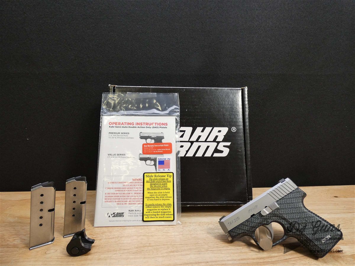 Kahr Arms CW380 - .380 ACP - CCW - Two Tone Carbon Fiber - wBox & 2Mags ...