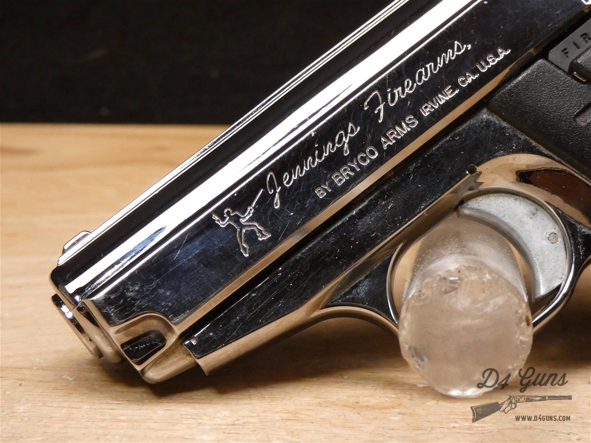 Jennings Bryco 38 - .380 ACP - w/ Mag - Chrome Saturday Night Special ...