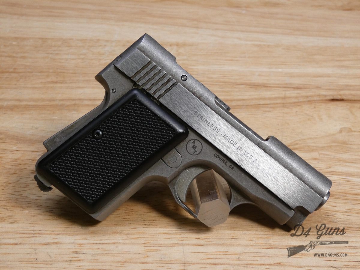 AMT Backup - .380 ACP/ 9MM Kurz - Stainless - w/Mag - Pocket Pistol ...