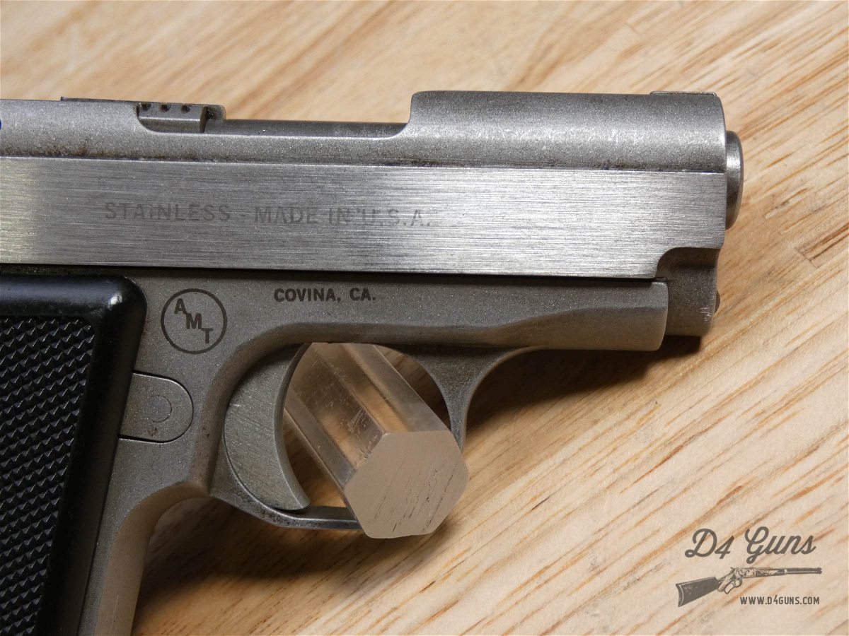 AMT Backup - .380 ACP/ 9MM Kurz - Stainless - w/Mag - Pocket Pistol - Semi Auto Pistols at ...