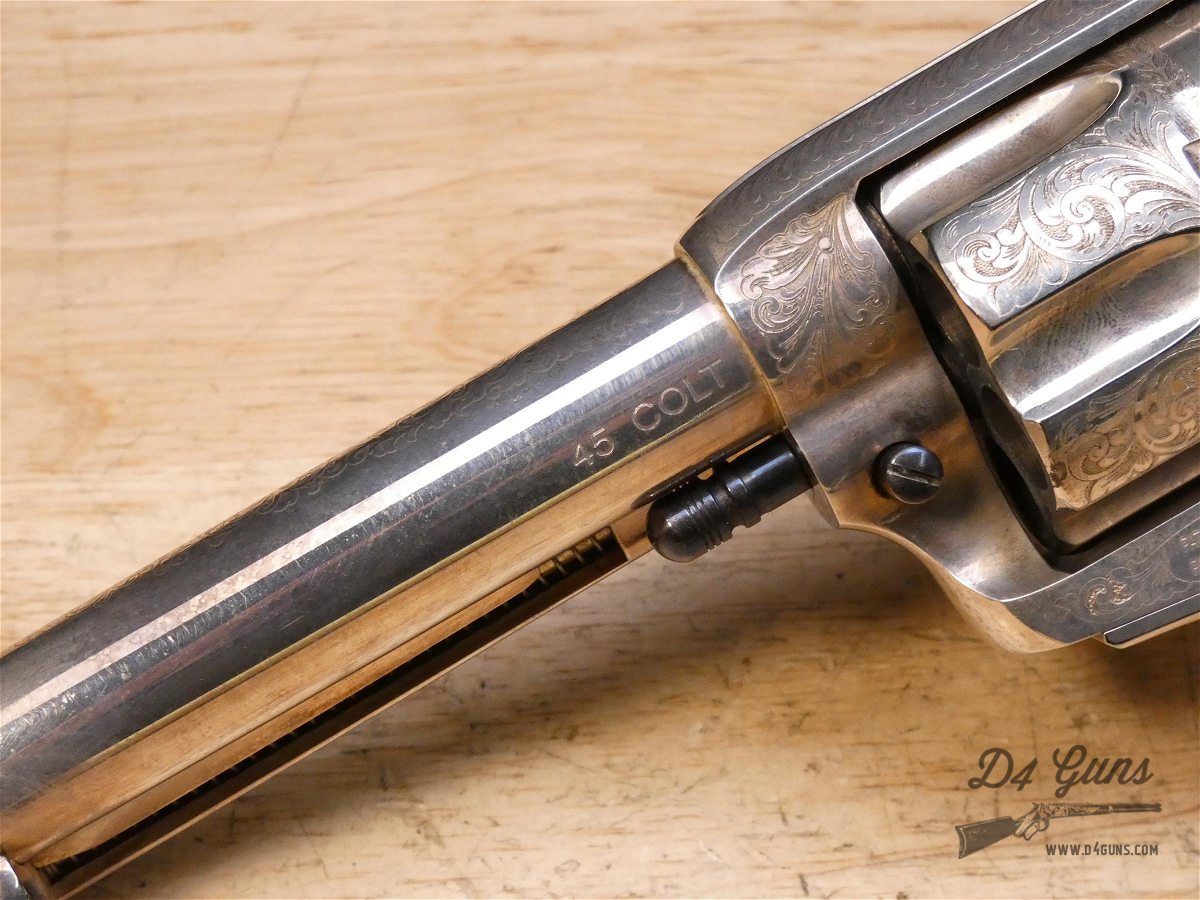 Uberti 1873 SAA Cattleman - .45 Colt - Engraved - Peacemaker - Pearl ...