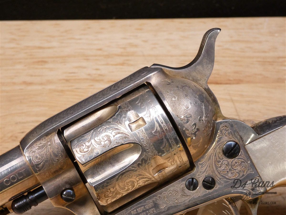 Uberti 1873 SAA Cattleman - .45 Colt - Engraved - Peacemaker - Pearl ...