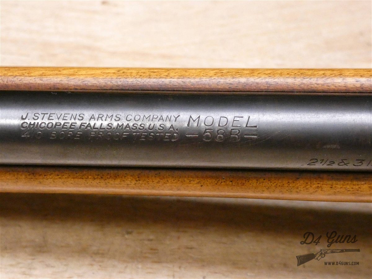 Stevens Model 58B - .410 GA - 58 - Savage Arms - 1 Mag -Bolt Action ...