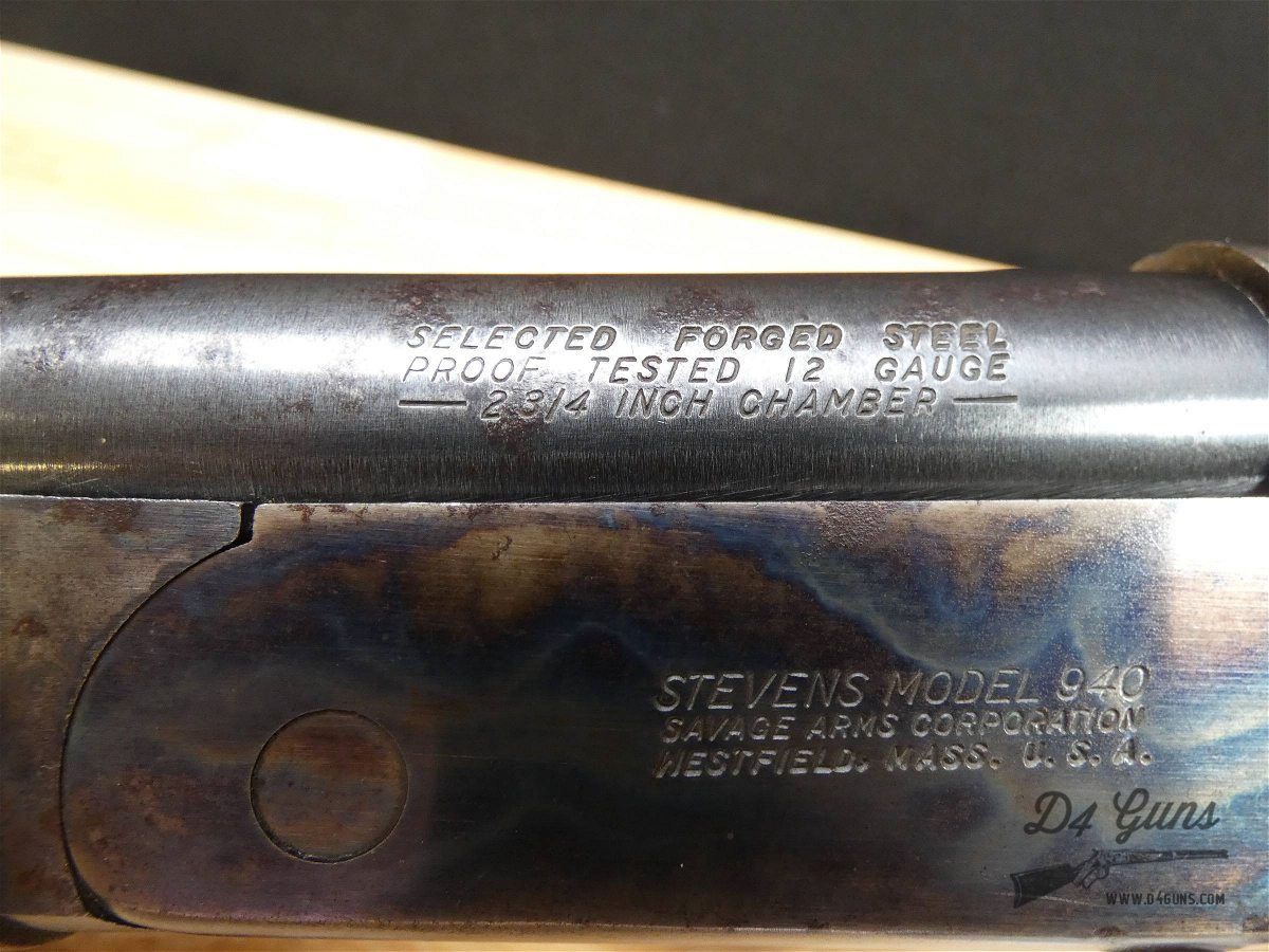 Stevens Model 940 - 12 Gauge - Single Shot Break Action - Savage ...