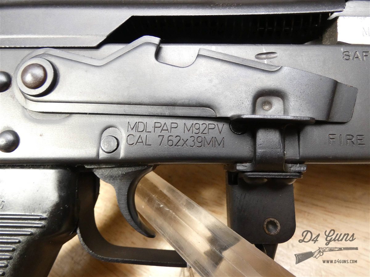 Zastava PAP M92PV - 7.62x39 - CAI Import - M92 PV AK Pistol - Draco ...