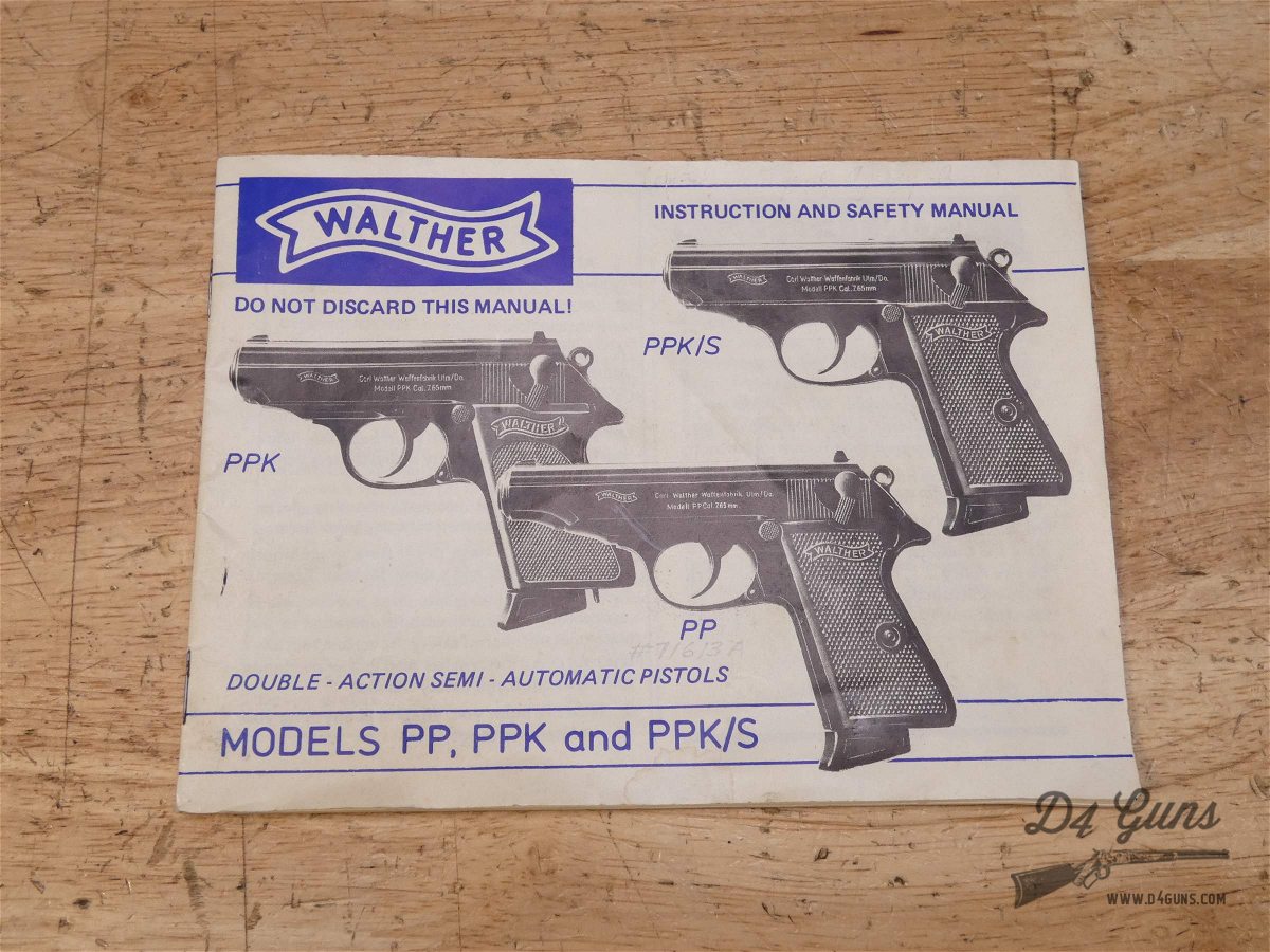 Walther PP - .380 ACP - 1982 - ULM W. Germany - Interams - w/OG Case ...
