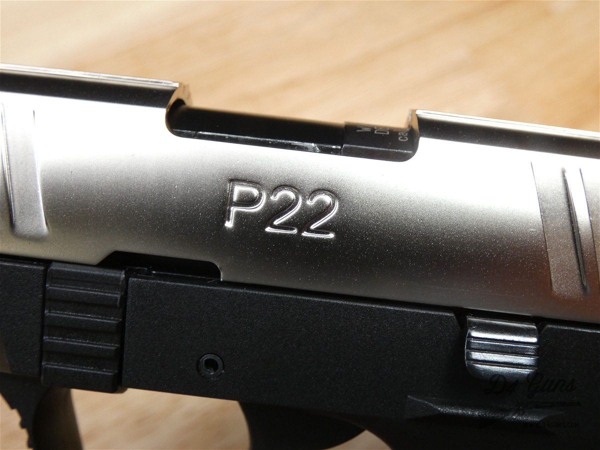 Walther P22 - .22 LR - OG Case + Mags - Mfg Germany - Nickel Slide ...