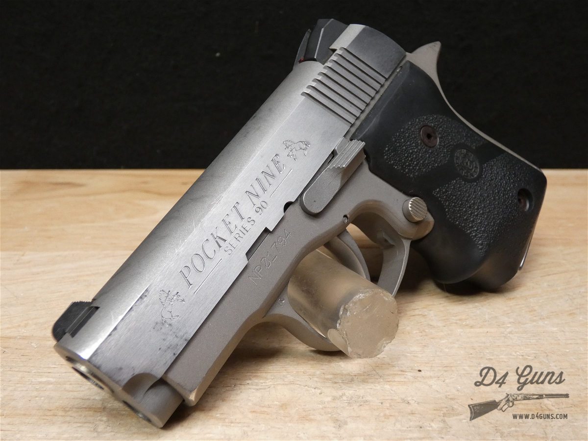 Colt Pocket Nine Series 90 - 9mm - w/ 2 Mags - Stainless - MFG 1999 ...
