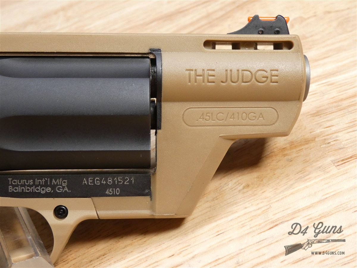 Taurus The Judge Public Defender Poly 45 - .410ga/.45 Colt - TAN ...