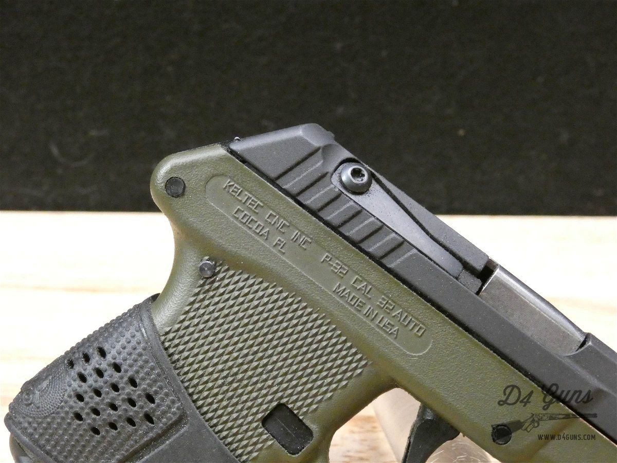 Kel-Tec P-32 - .32 ACP - Kel Tec P32 - CCW - OD Green - w/OG Case ...