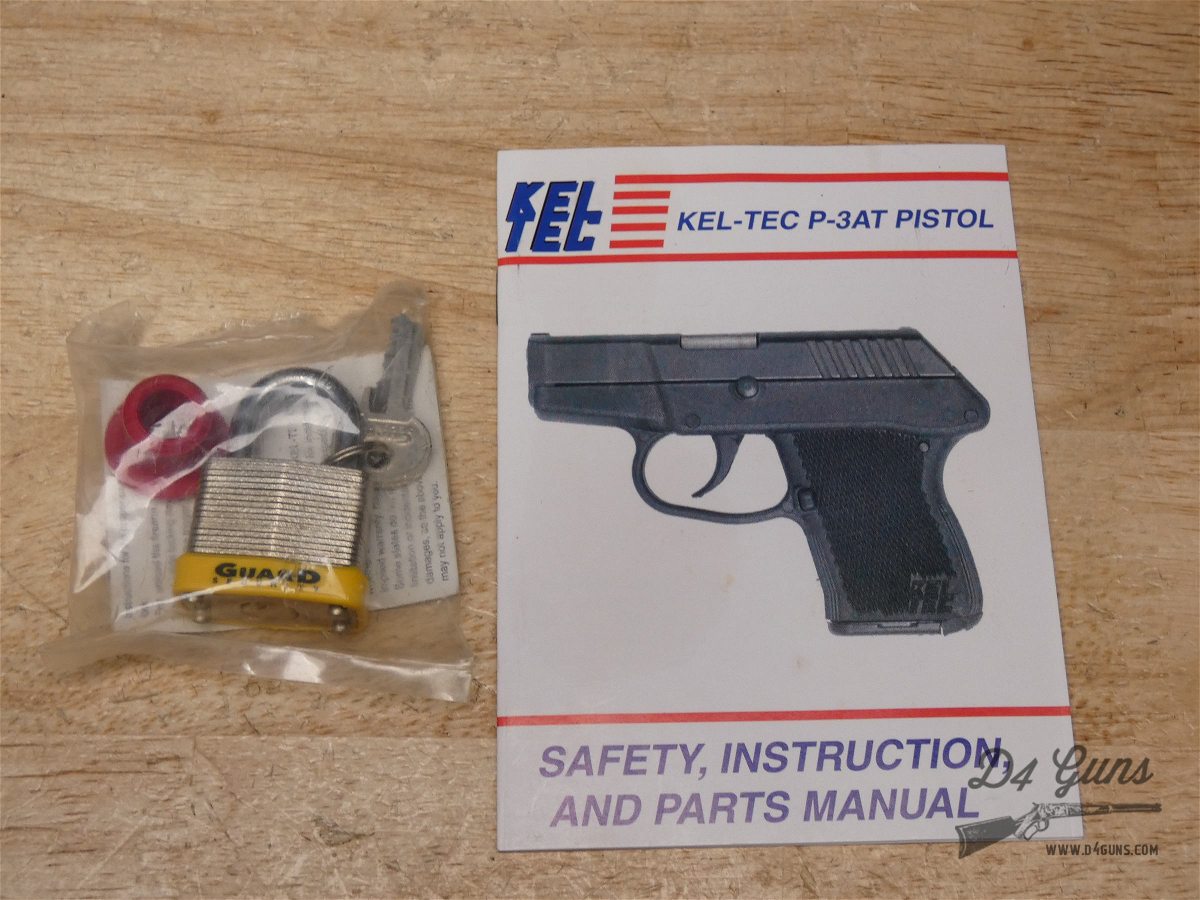 Kel-Tec P3AT - .380 ACP - Case + More - Chrome + Navy - CCW Pistol ...