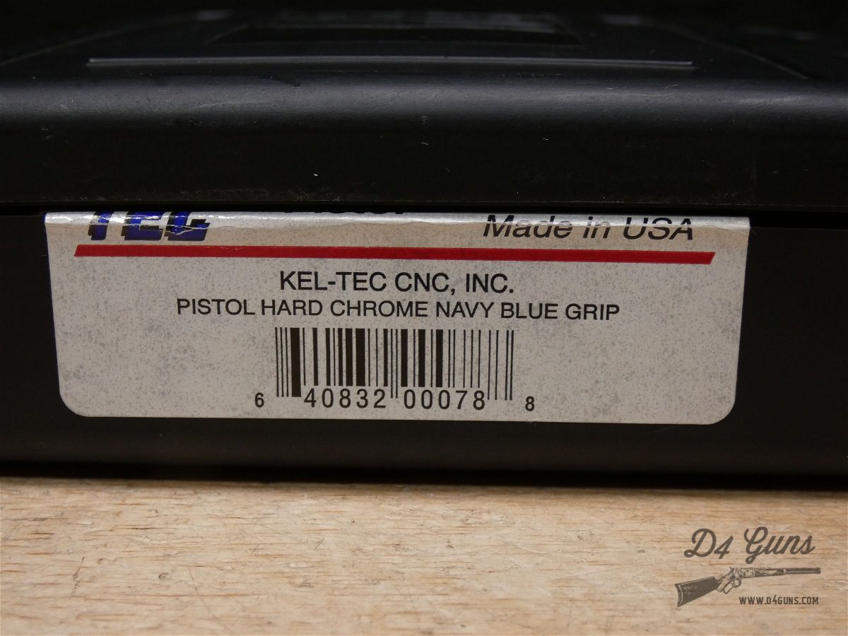 Kel-Tec P3AT - .380 ACP - Case + More - Chrome + Navy - CCW Pistol ...