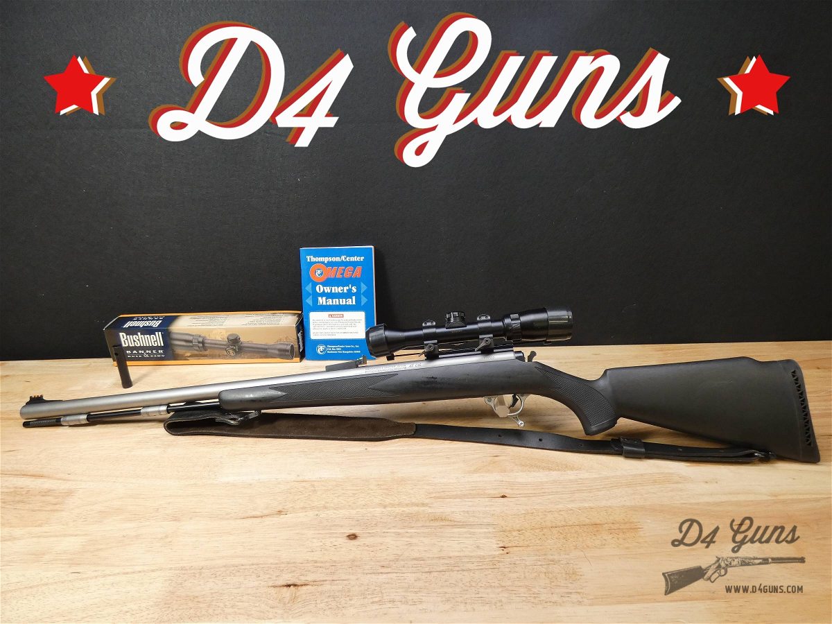 Thompson Center Omega - .45 Cal - Stainless - w/ Bushnell Scope - .45 ...