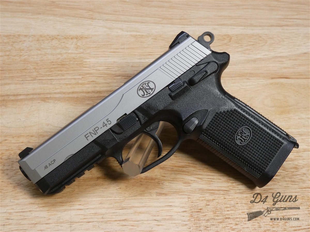FN FNP-45 - .45 ACP - w/ 3 Magazines & OG Case - FNP 45 - Stainless ...