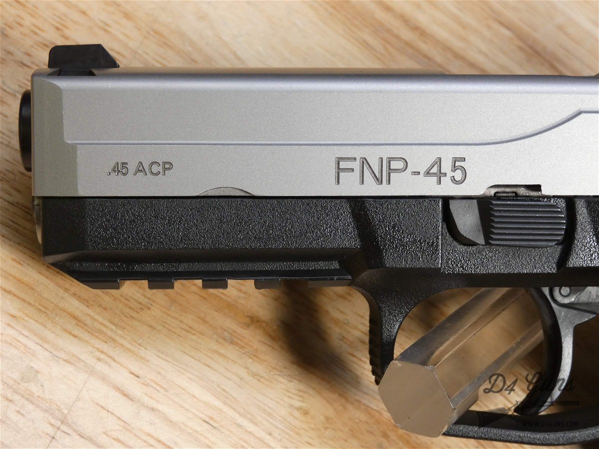 FN FNP-45 - .45 ACP - w/ 3 Magazines & OG Case - FNP 45 - Stainless ...