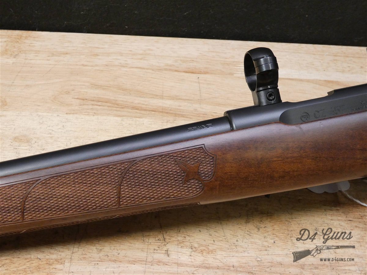 CZ 457 American - .22 WMR - Youth Rifle - Varmint - Walnut - Czech - w ...