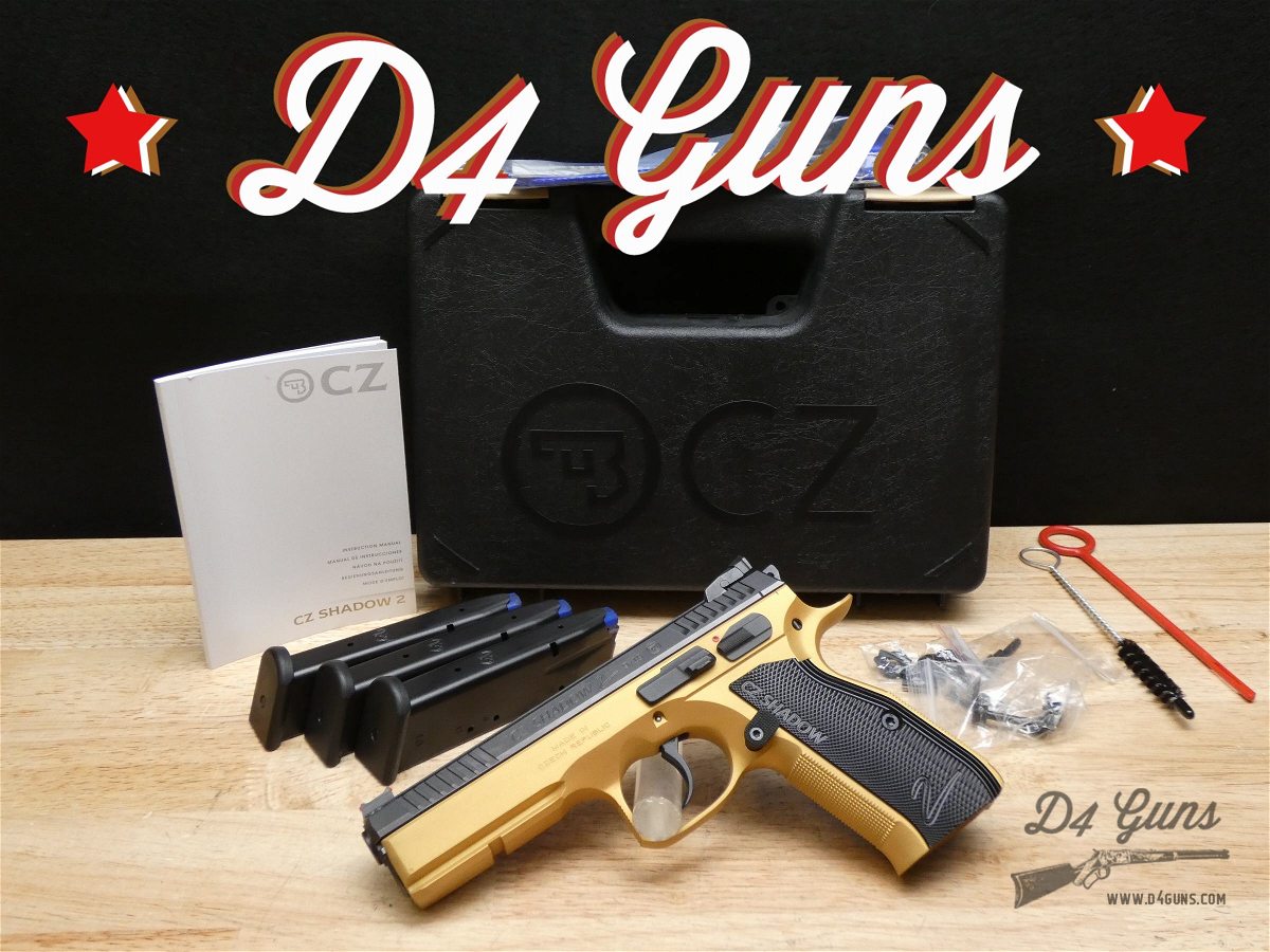 CZ Shadow 2 Gold - 9mm - 2018 - Comp - USPSA - Case & 3 Mags - Limited ...