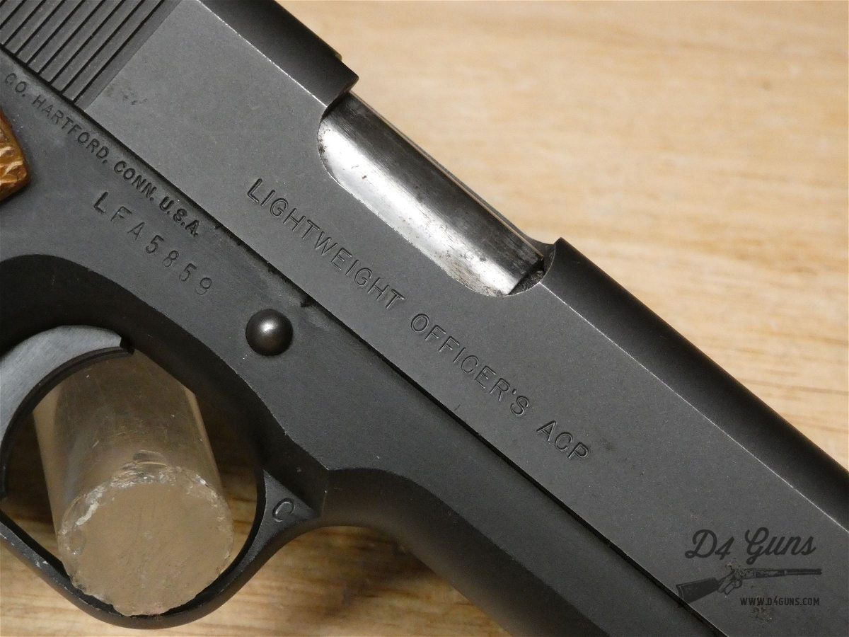 Colt Lightweight Officers ACP - .45 ACP - 1911 - Mfg 1988 - MKIV Series ...