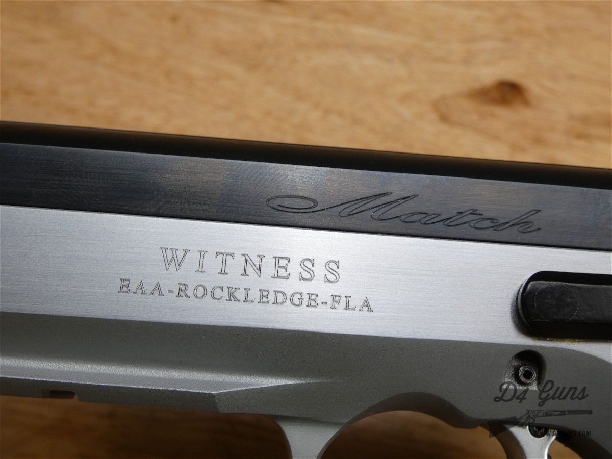 EAA Witness MATCH - .38 Super - Tanfoglio - P23L - 3 Mags - Two Tone ...