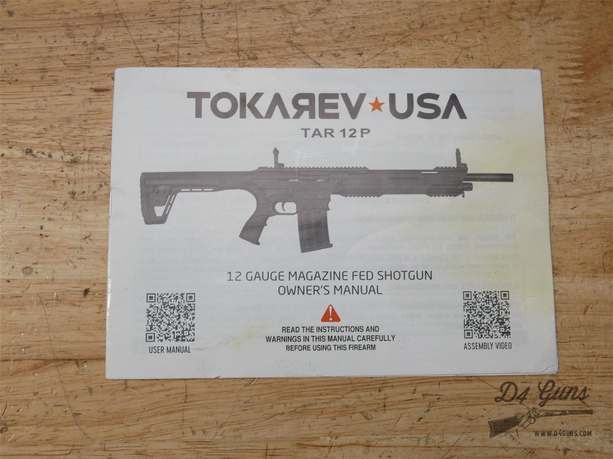 Tokarev TAR 12 - 12ga - AR Shotgun - 3in Shells - w/ OG Box & More! - Semi Auto Shotguns at ...