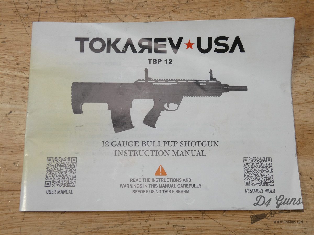 Tokarev TBP 12 - 12ga - Bullpup - 3in - Home Defense - w/ OG Box & More ...