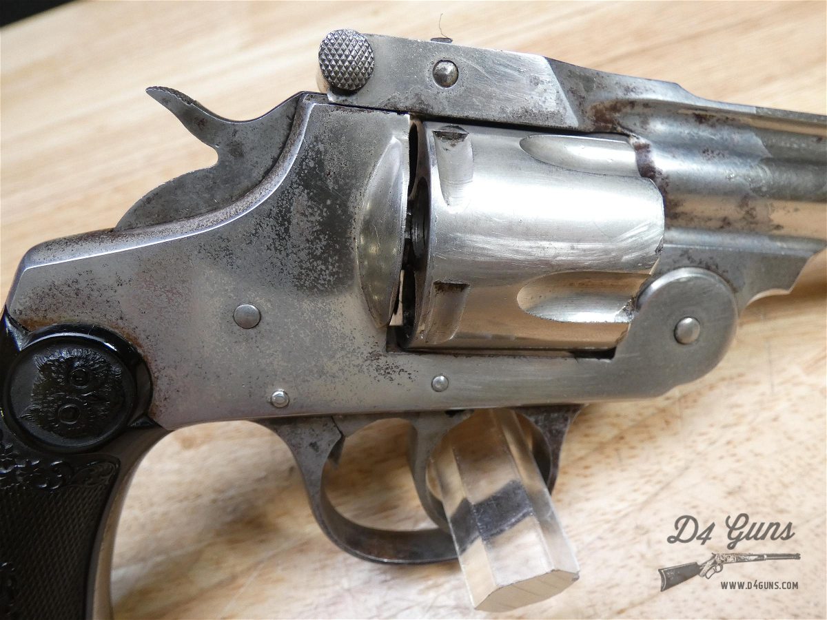 Iver Johnson Safety Hammerless Owl Head - .38 S&W - Top Break - Nickel ...