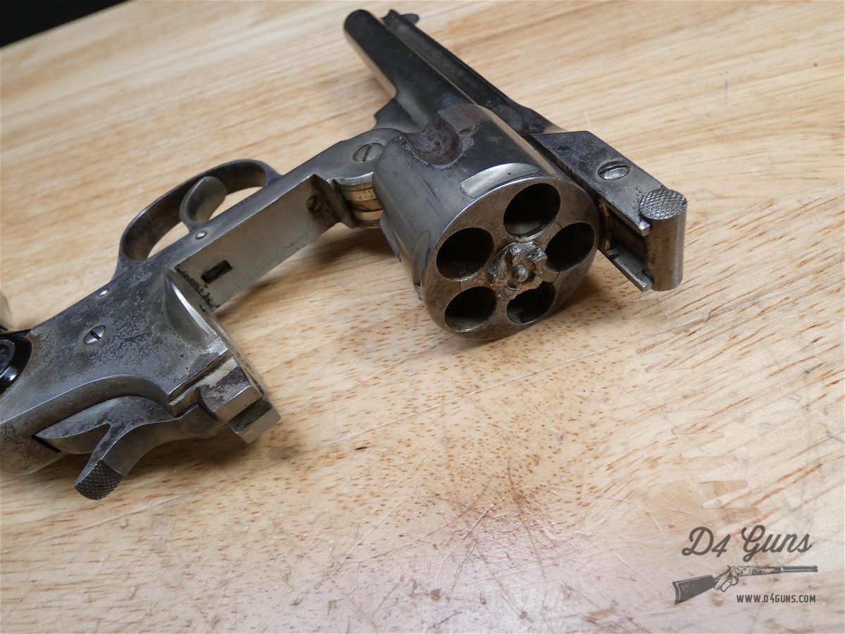 Iver Johnson Safety Hammerless Owl Head - .38 S&W - Top Break - Nickel ...
